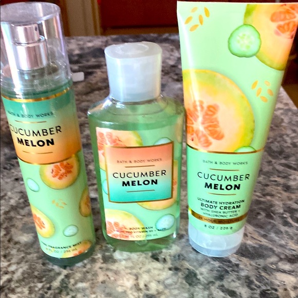 Bath & Body Works | Skincare | Bath Body Works Cucumber Melon Trio Set ...